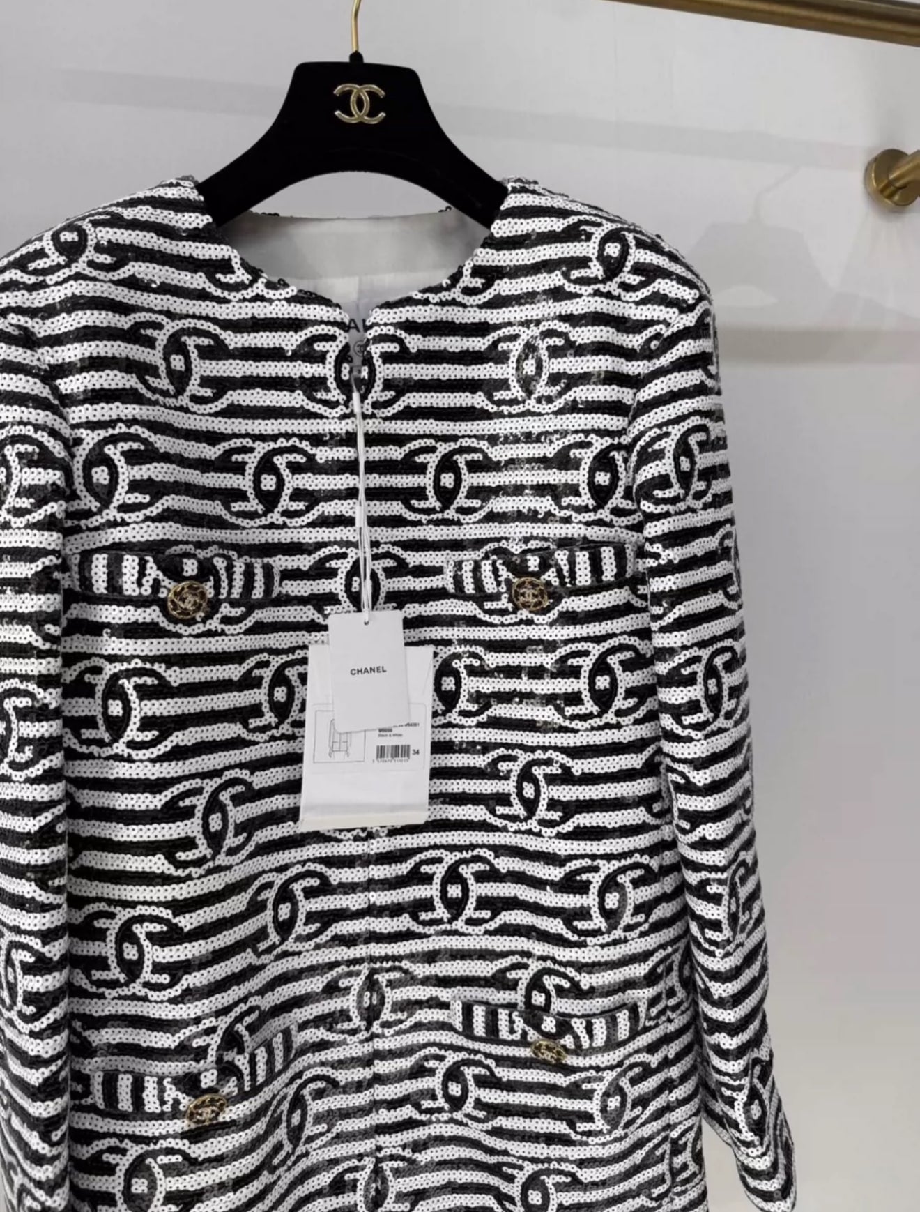 Chanel 22SS black and white jacket – Wararni.com