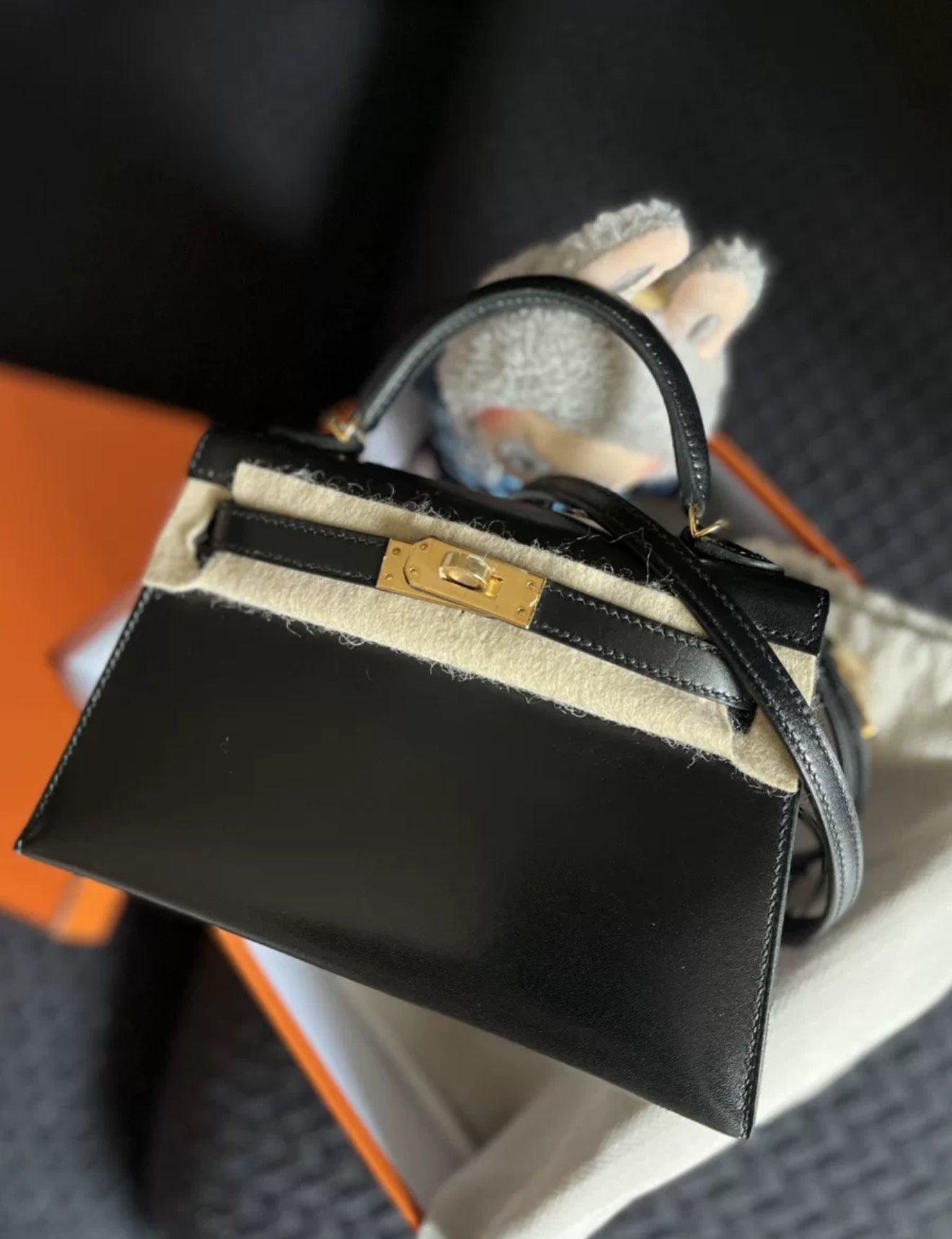 Hermès Mini Kelly Box Leather Gold Hardware – Wararni.com