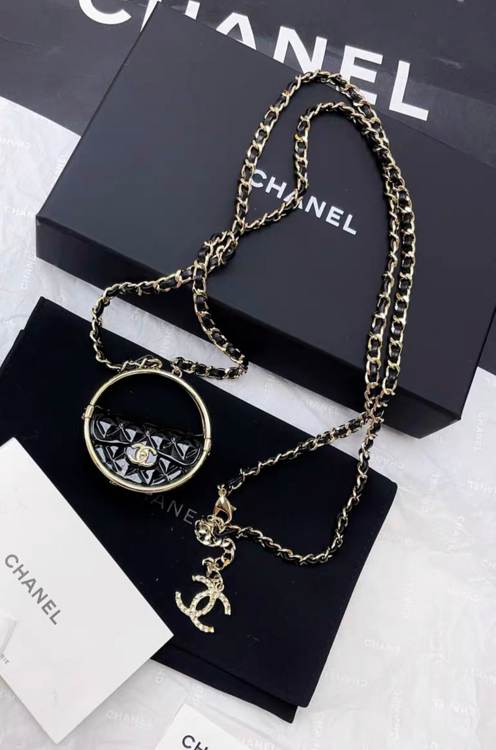 Chanel23c hula hoop chain belt – Wararni.com